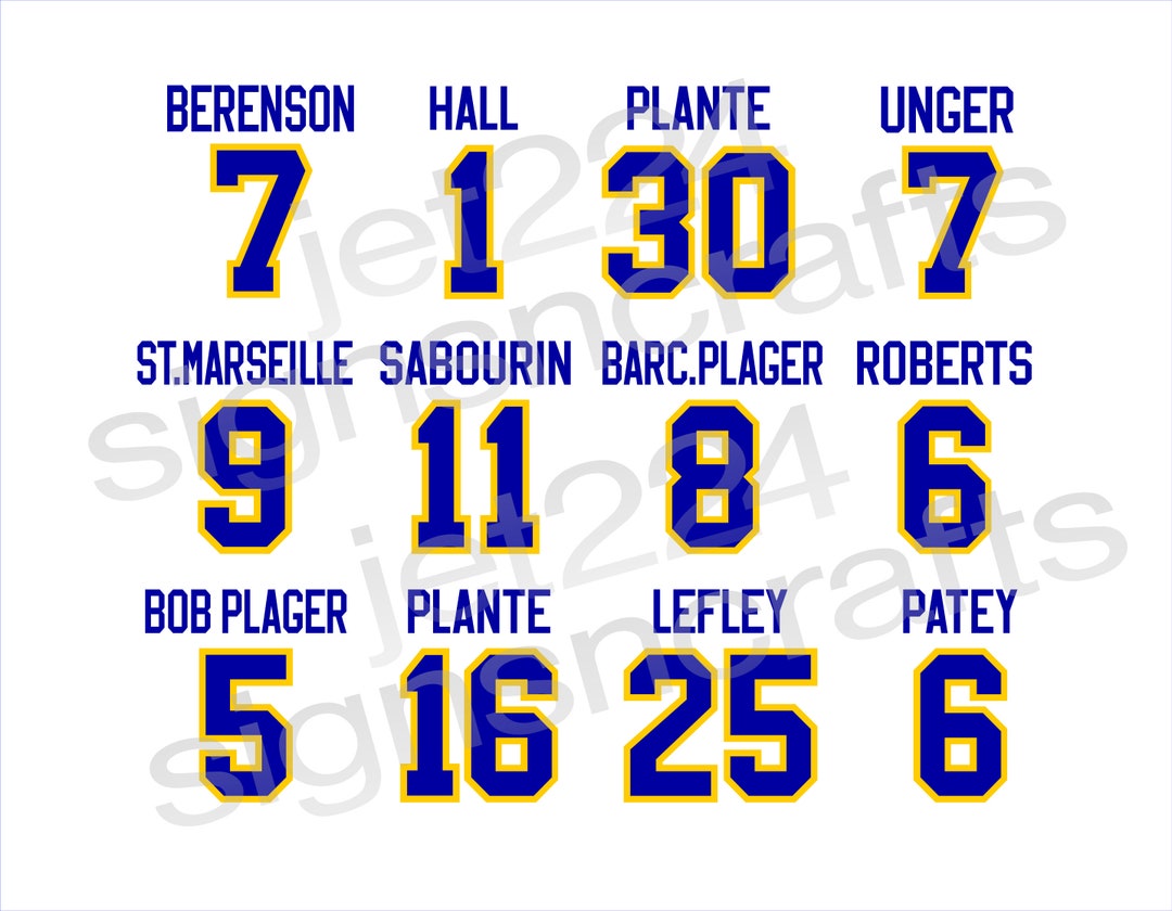 St Louis Blues STICKER DECAL 60s-70s Plante Unger Berenson - Etsy