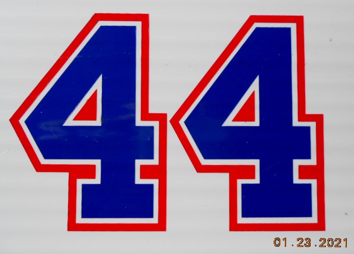 Hank Aaron 44 STICKER DECAL Atlanta Braves Jersey Autograph - Etsy