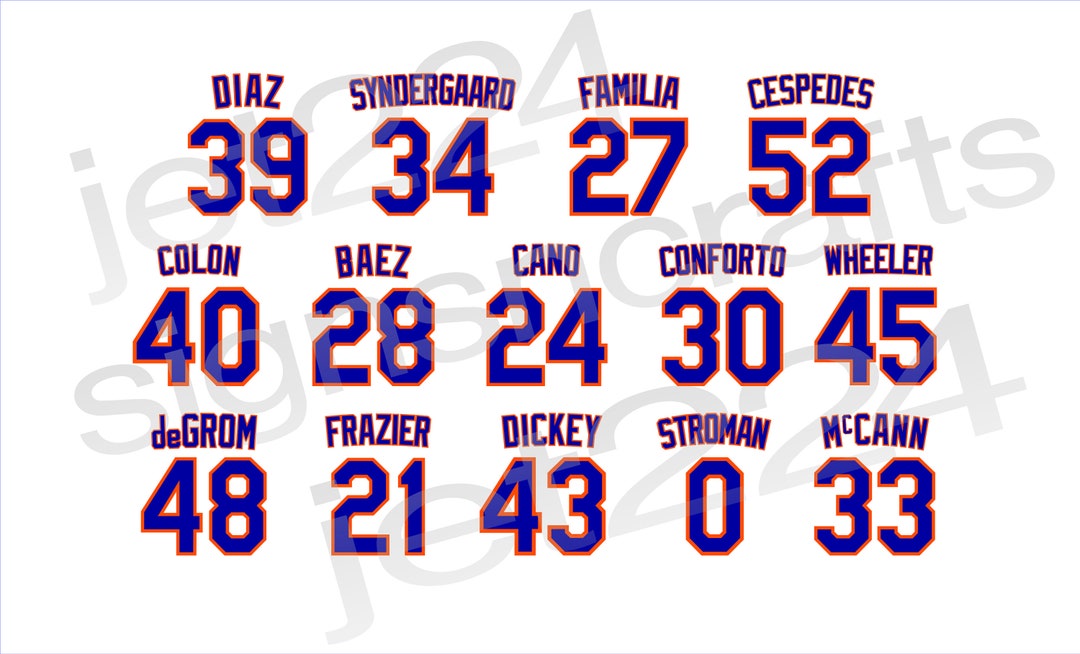 NY Mets STICKER DECAL 2010s Baez Cespedes Mccann - Etsy