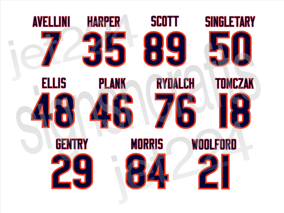 Chicago Bears STICKER DECAL 70s-80s Stars - Etsy