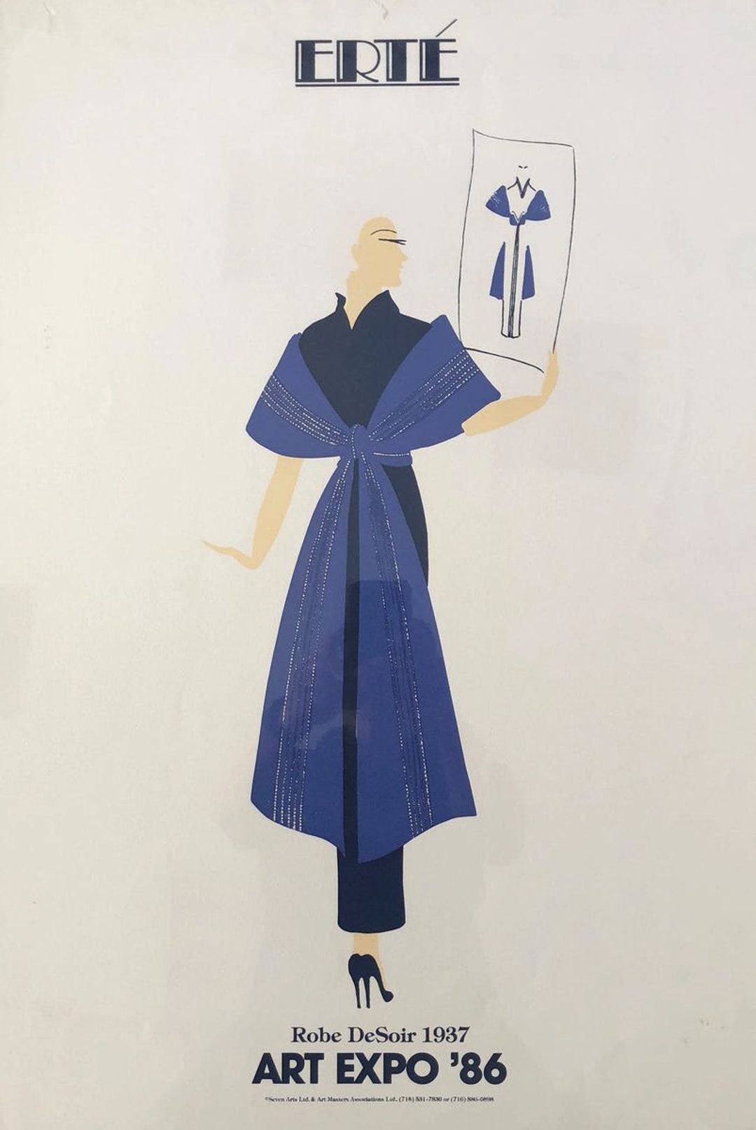 Robe Desoir Art Deco by ERTE 19"x28" - Etsy