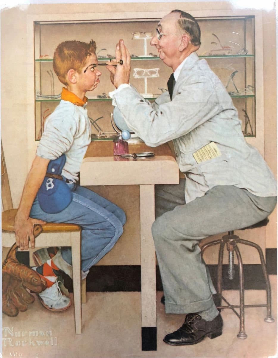 Norman Rockwell - Eye Doctor - Etsy