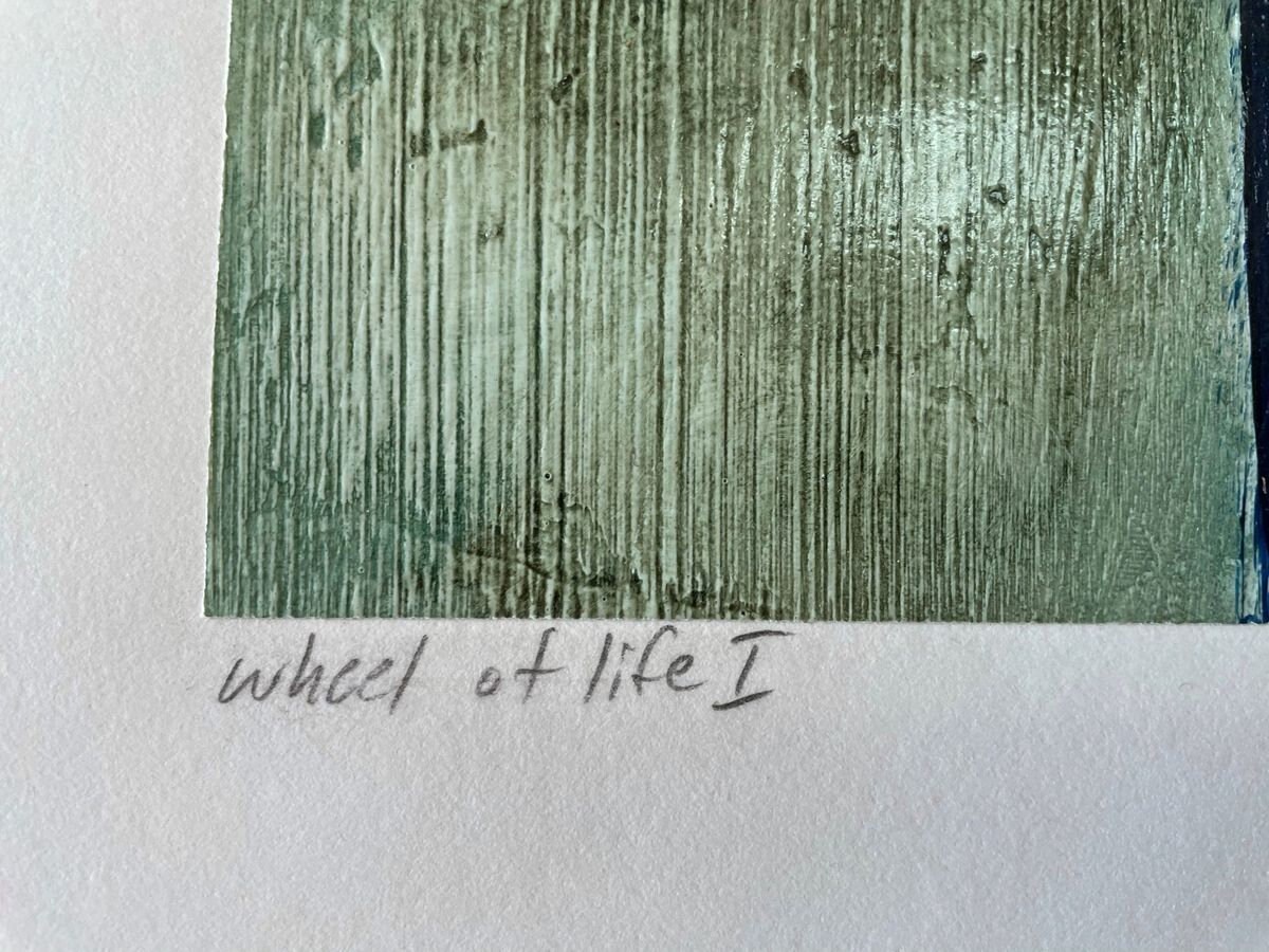 Scott Hile - "wheel of Life I" Original Mixed Media on Paper 16x16 - Etsy