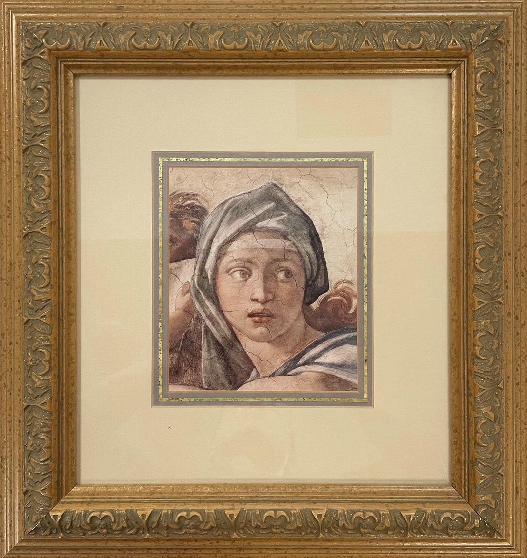 Michelangelo Delphic Sibyl Image 7x8 Frame 19x20 - Etsy