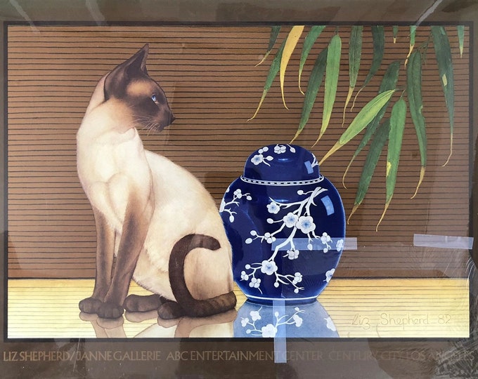 Liz Shepherd - Siamese 24x36 - Etsy