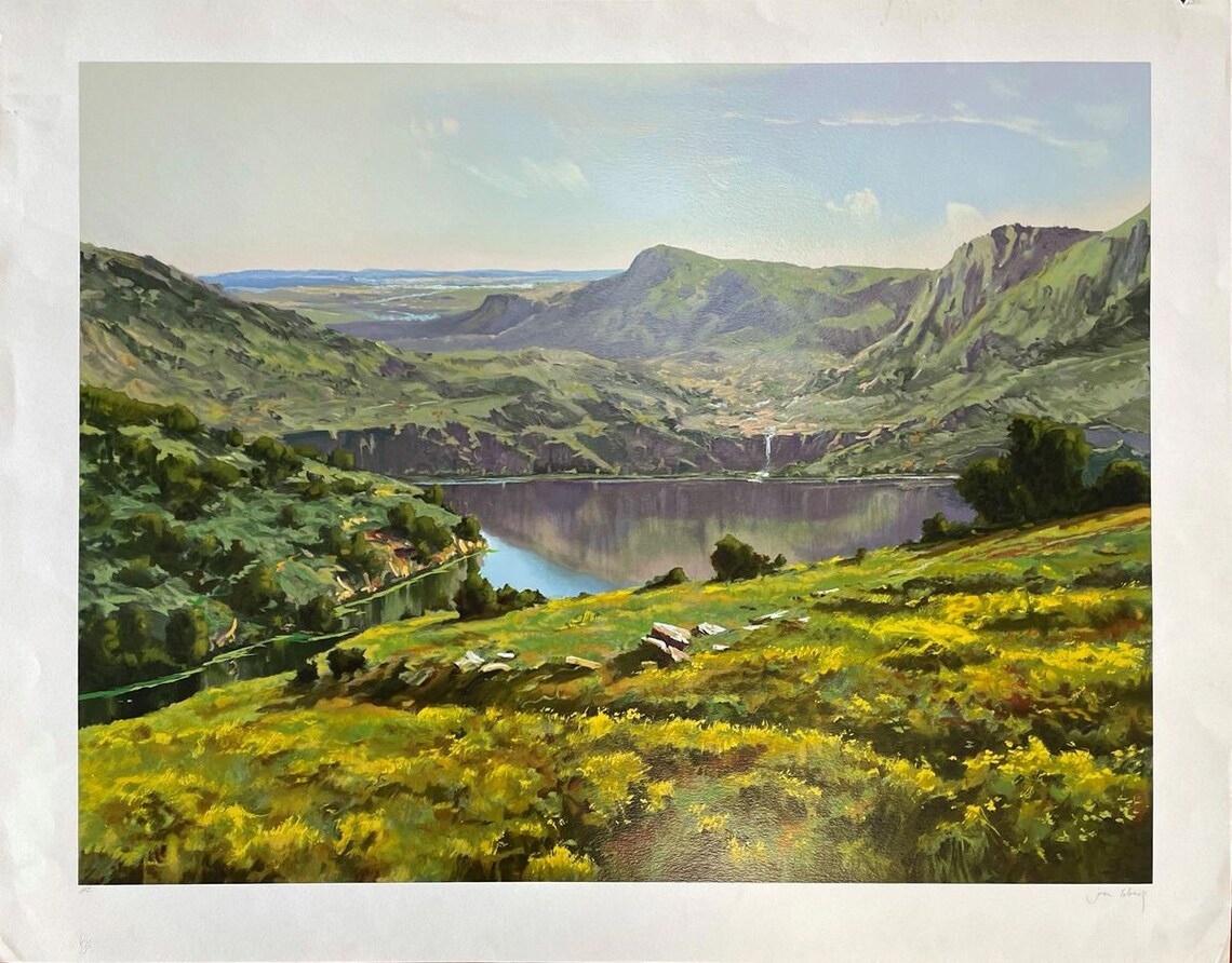 Joan Colomer - "mountain Verde" HC Serigraph 40x30 - Etsy