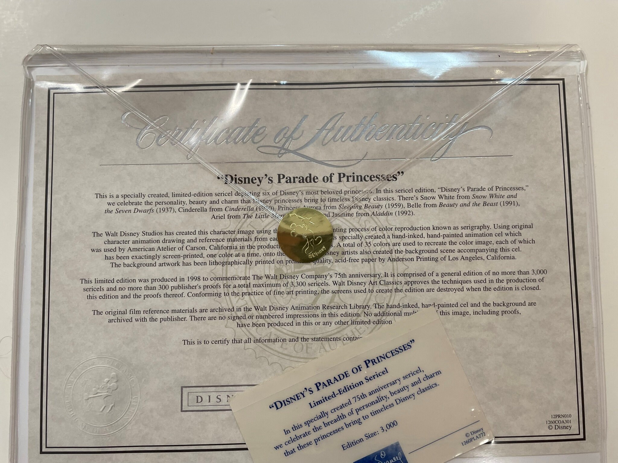 HTF Disneys 75th Anniversary Parade of Princesses Limited Ed - Etsy