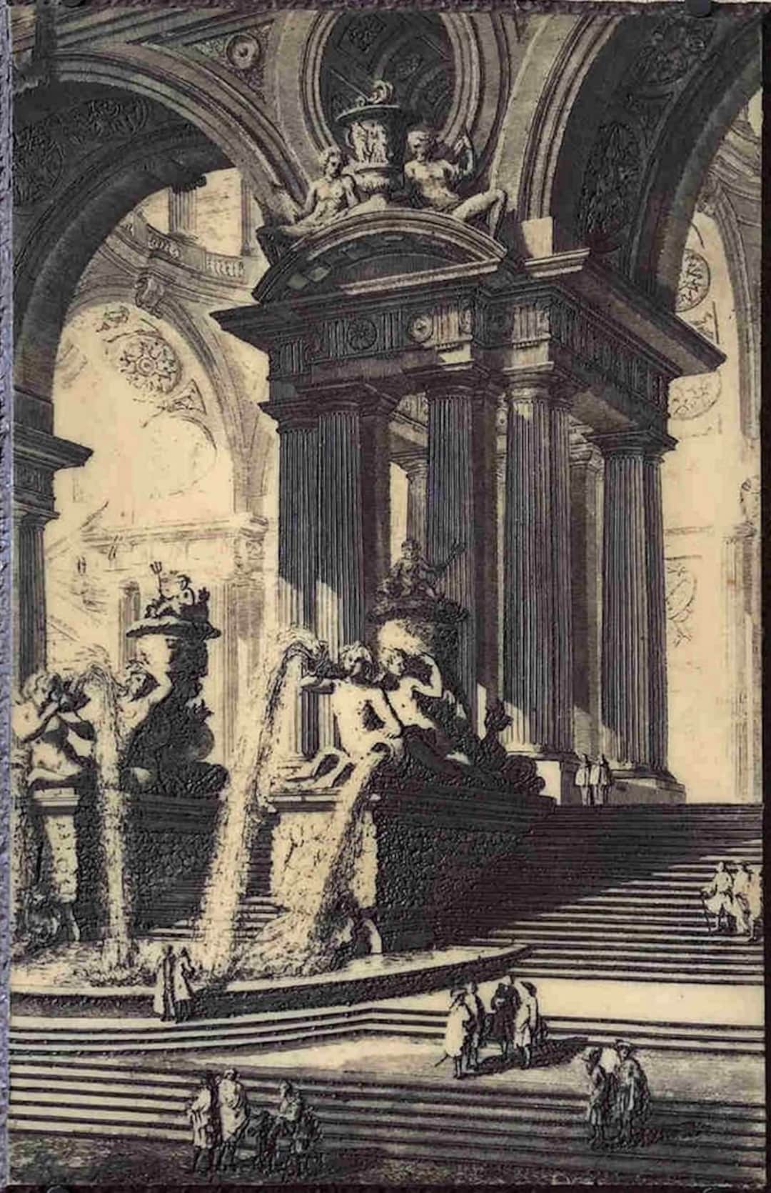 Giovanni Battista Piranesi - Column Group Holding Two Arcs of a Large ...