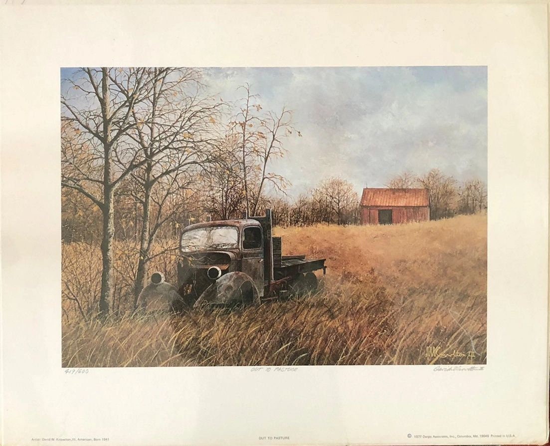 David Knowlton III - 1977 Out to Pasture Limited Edition 419/600 - Etsy