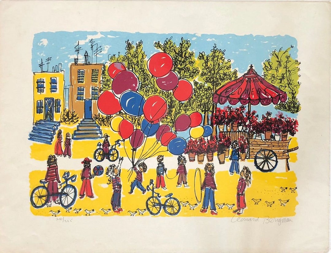 Leonard Bergman - Serigraph 26x20 - Etsy