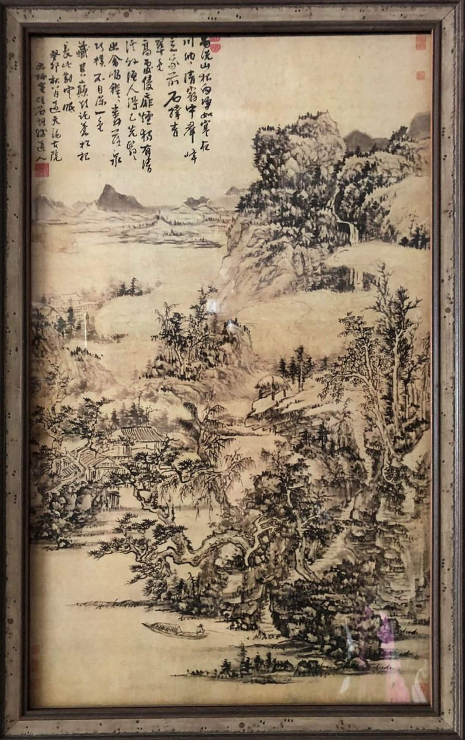 Original Traditional Chinese Calligraphy Painting 17x27 - Etsy