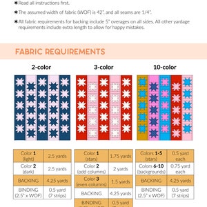 Stars Align Quilt Pattern (PDF) - Etsy