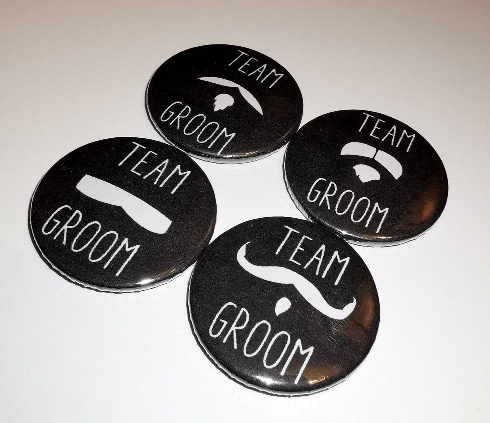 10x Team Groom Stag Party Badges 1x Groom Badge Etsy