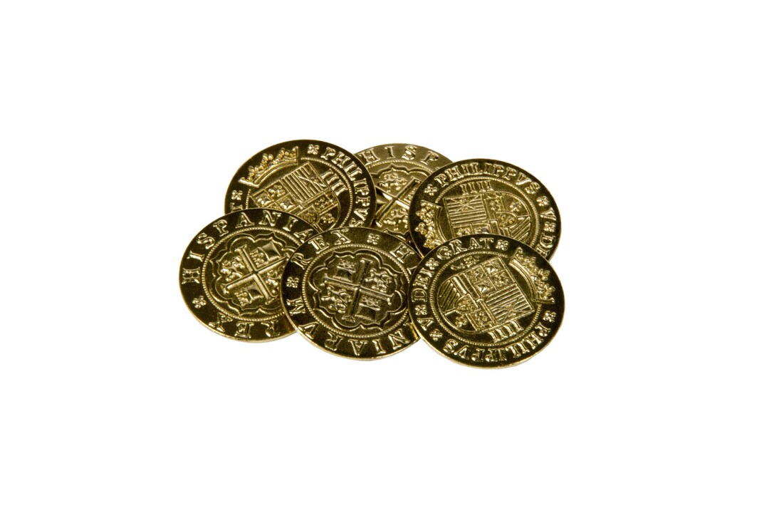 Pieces of Eight Themed Gaming Coins - Jumbo 35mm (6-pack) - Etsy