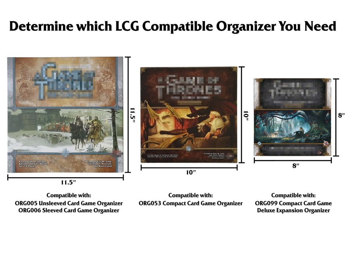 Compact Card Game Deluxe Expansion Organizer - Etsy