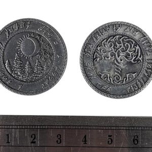 Fantasy Coins - Elven Silver Piece - Etsy