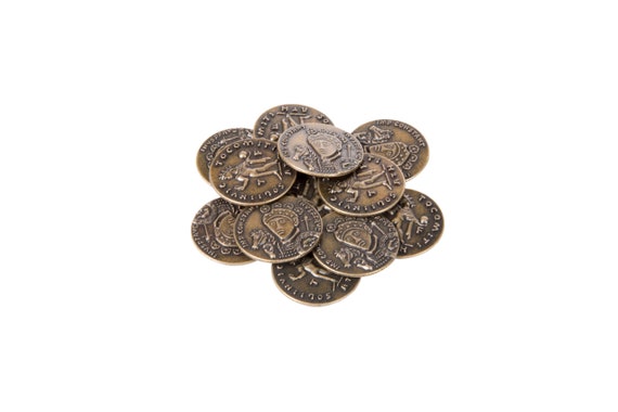 Roman Themed Gaming Coins Medium 25mm 12-pack - Etsy