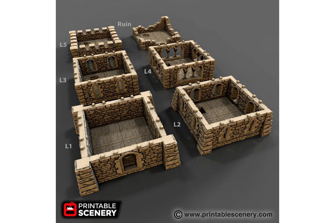 The Large Square Tower - Etsy