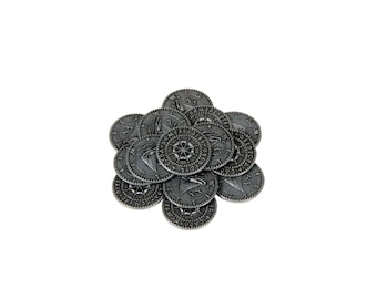 Anglo-saxon Themed Gaming Coins Small 20mm 15-pack - Etsy
