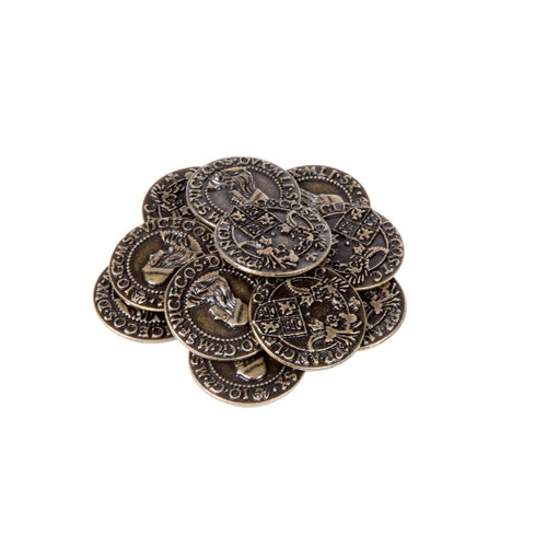 Renaissance Themed Gaming Coins Small 20mm 15-pack - Etsy