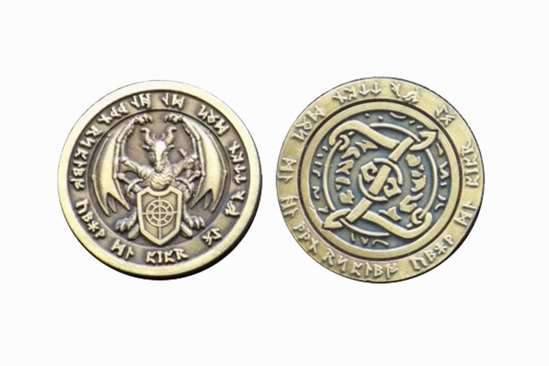 Fantasy Coins Fire Gold - Etsy