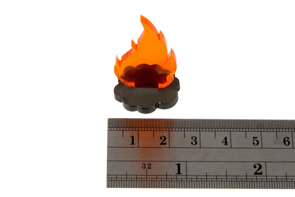 Smoke & Fire Tokens (10) - Etsy