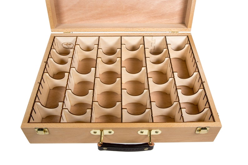 Wooden Artist Case With Euro Card Organizer - Etsy