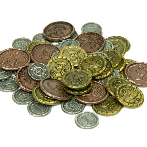 50 Metal Coin Board Game Upgrade Set - Etsy