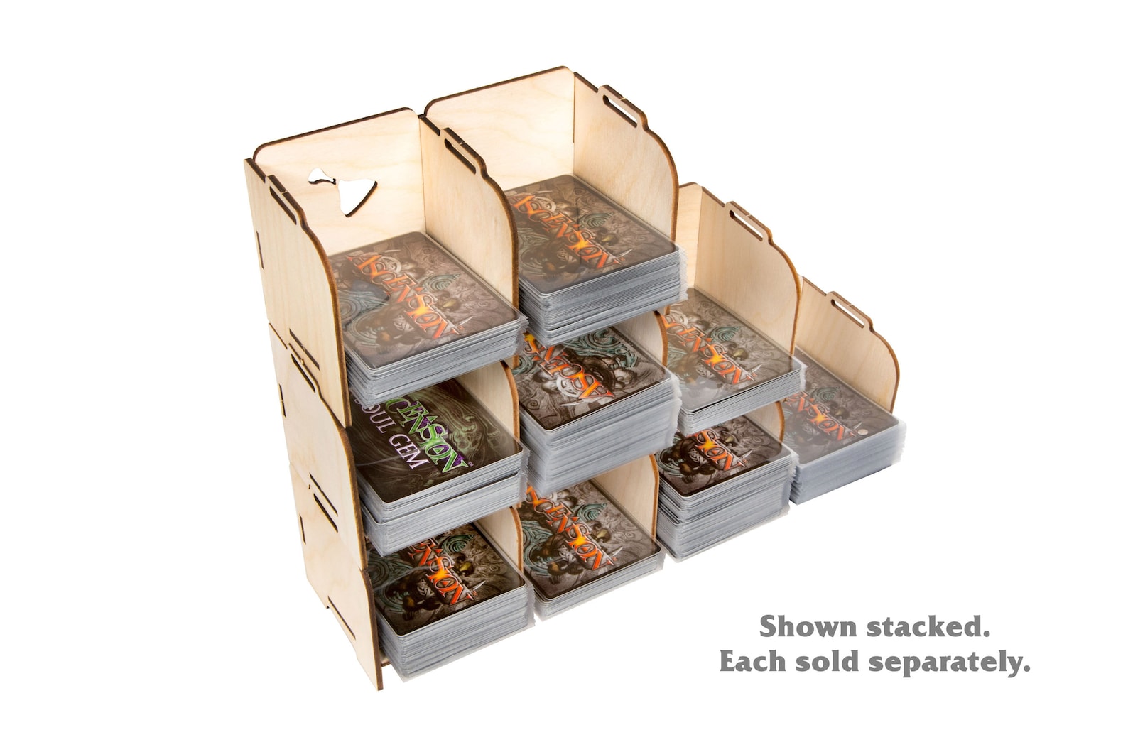 Stacking Tabletop Card Holder Standard 4 Tray Etsy stacking-tabletop-card-holder-standard-4-tray-etsy