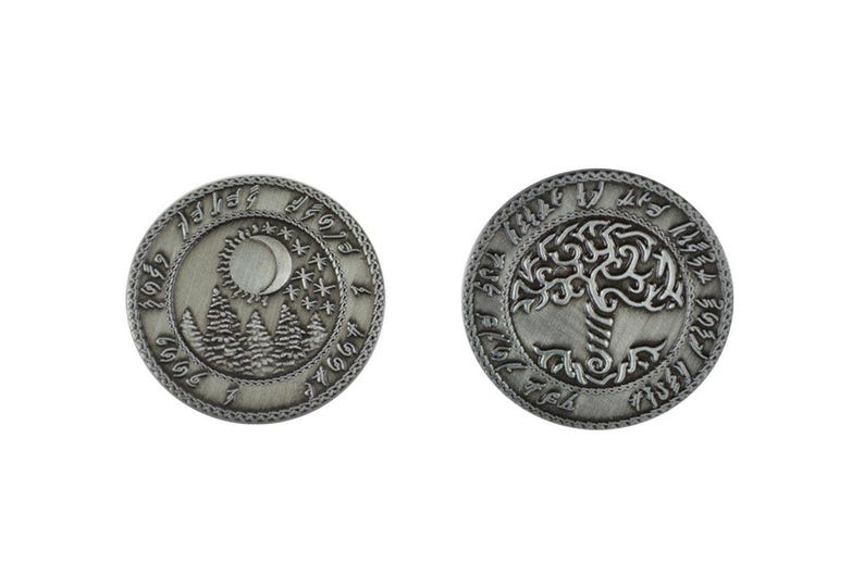 Fantasy Coins - Elven Silver Piece - Etsy