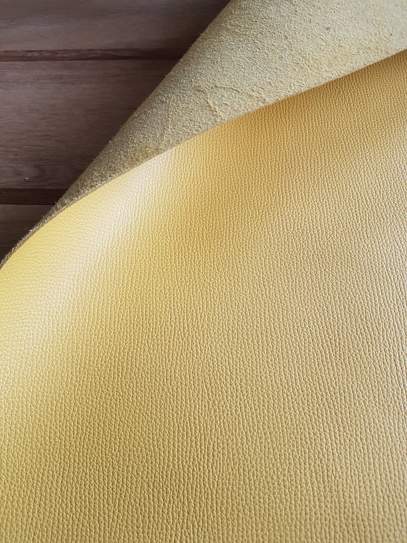 Genuine Leather Sheet Yellow - Etsy