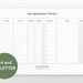 Job Application Tracker Printable Job Search Tracker Job Search Planner ...