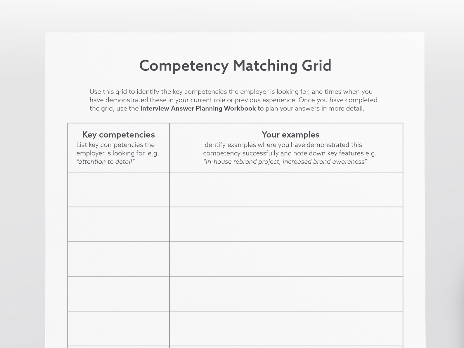 Printable Job Interview Planner, Interview Prep, Interview Questions ...