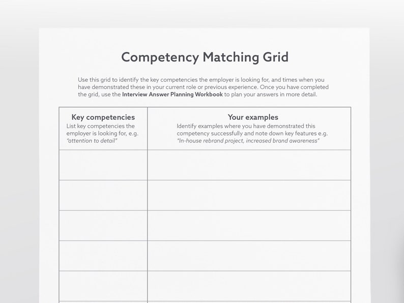 Printable Job Interview Planner, Interview Prep, Interview Questions ...