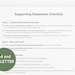 Printable Supporting Personal Statement Bundle | 900-word Supporting ...