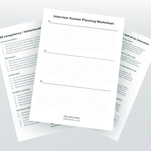 Printable Job Interview Questions, Interview Prep, Interview Planner ...