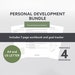 Printable Personal Development Planner, Goal Tracker, Life Coaching ...