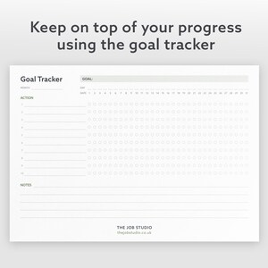 Printable Personal Development Planner, Goal Tracker, Life Coaching ...