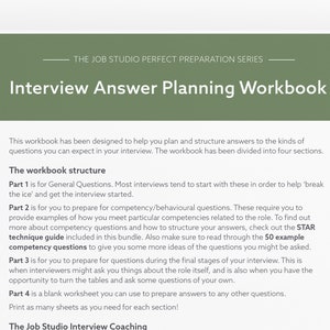 Printable Job Interview Planner, Interview Prep, Interview Questions ...
