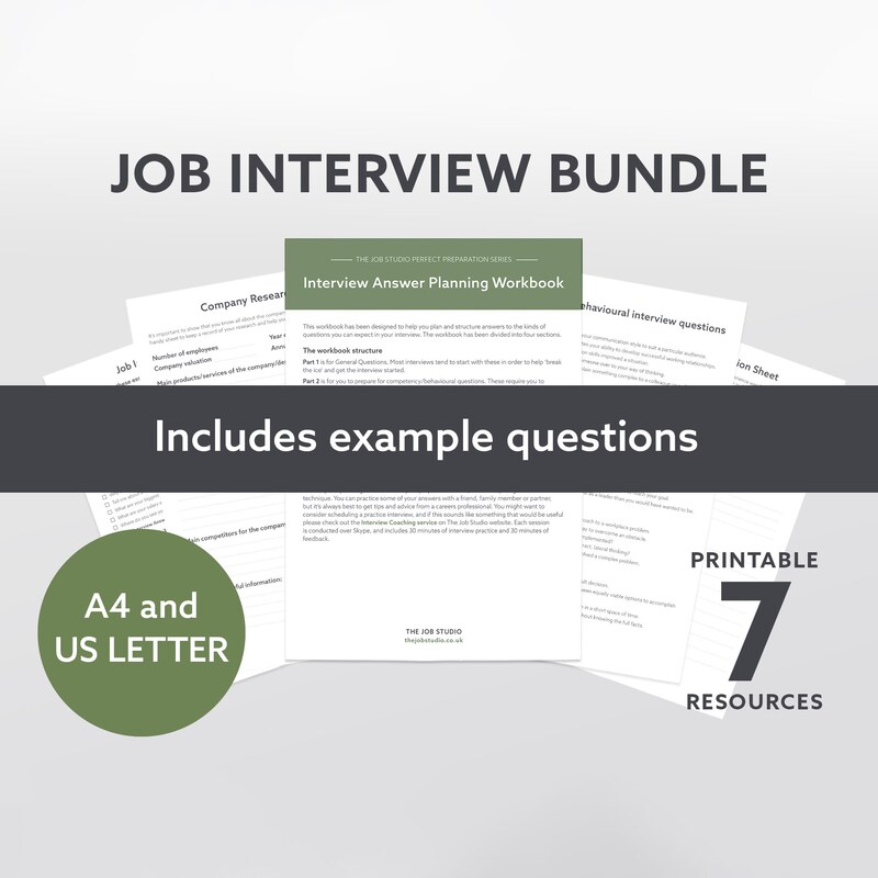 Interview Prep Template - Etsy