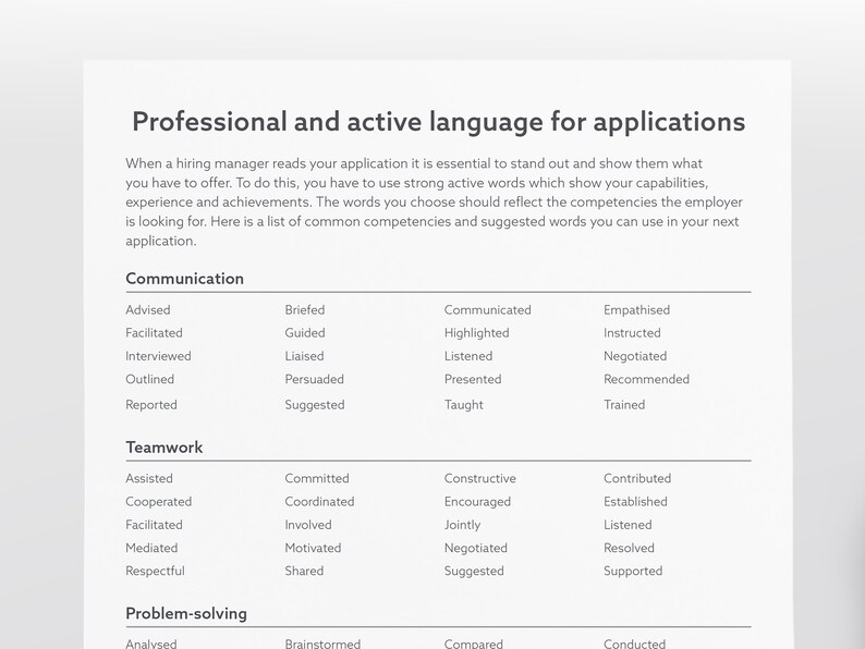 Printable Job Application Bundle - Job Application Tracker, Resume/cv ...