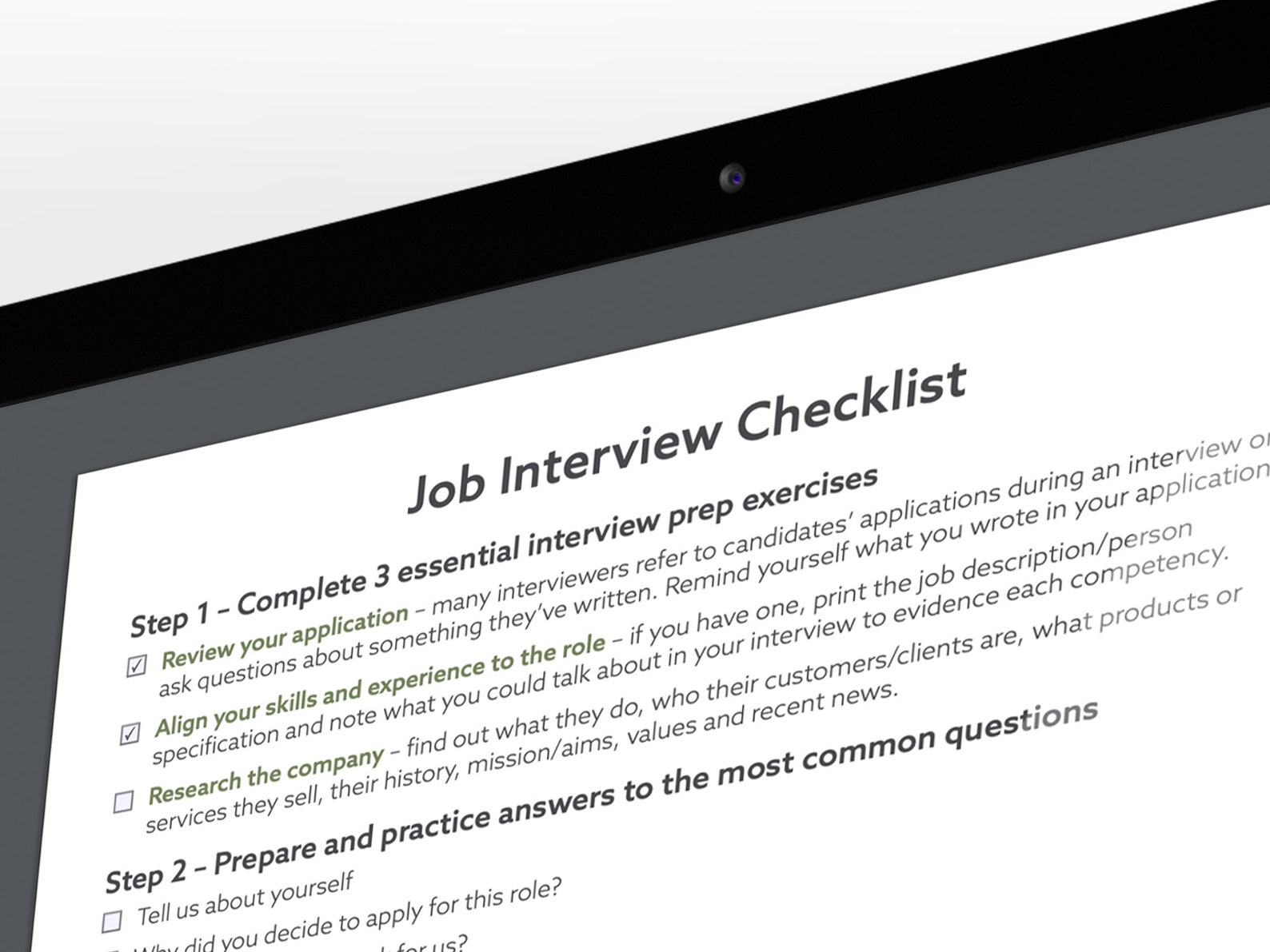 Job Interview Checklist - Printable Interview Prep Job Interview Job ...