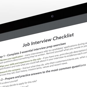 Job Interview Checklist - Printable Interview Prep Job Interview Job ...