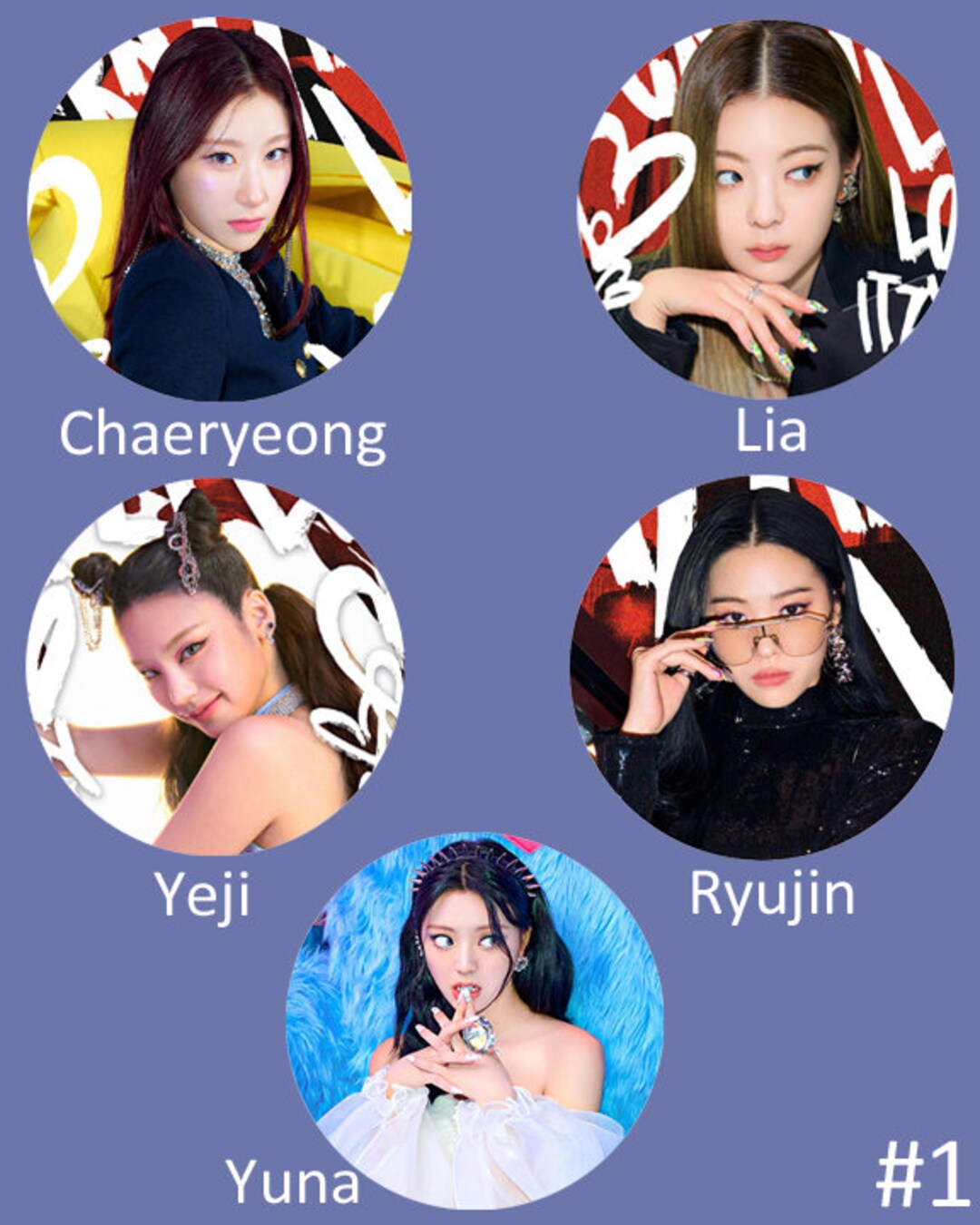 Itzy "crazy in Love" Non-transparent Fans / Image Picket - Etsy