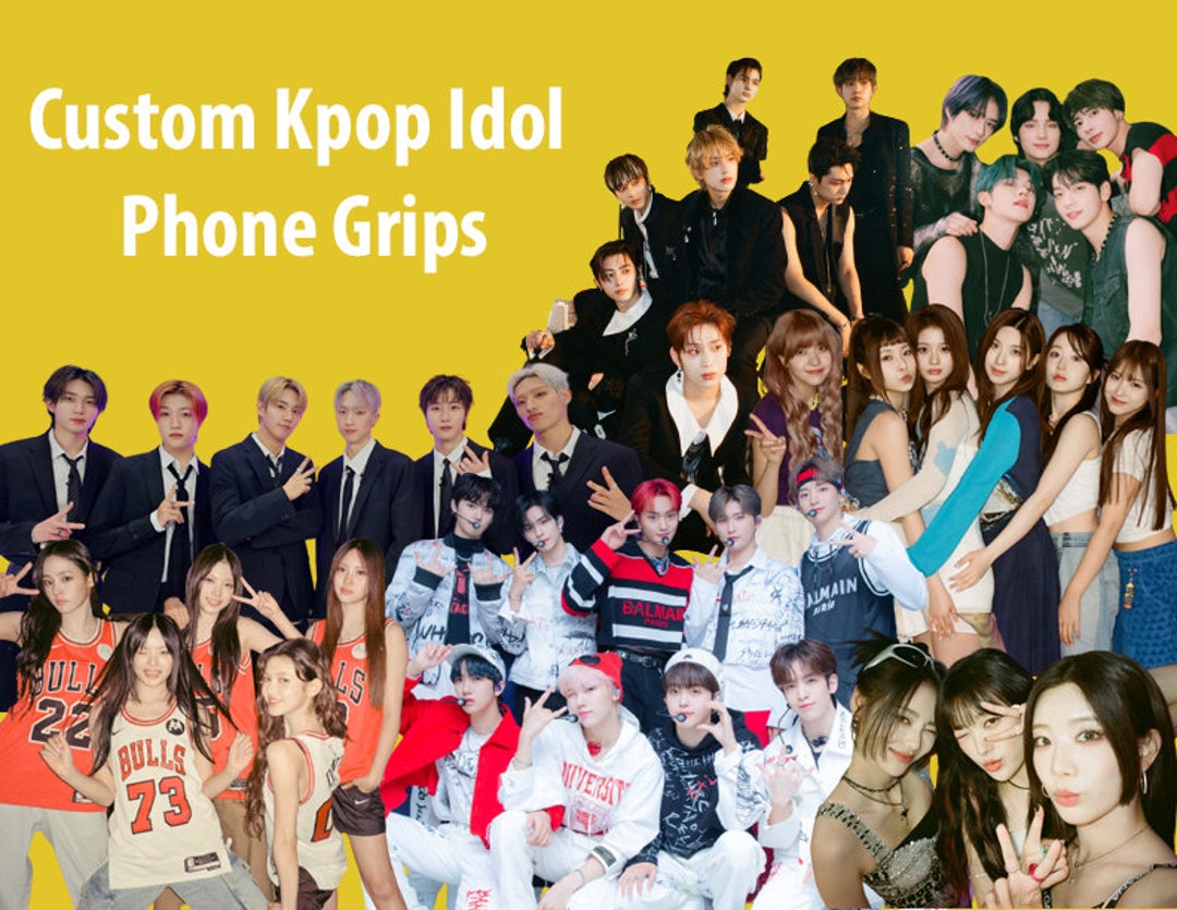 Custom Kpop Idol Phone Grip / Griptok / Phone Stand / Phone Holder ...