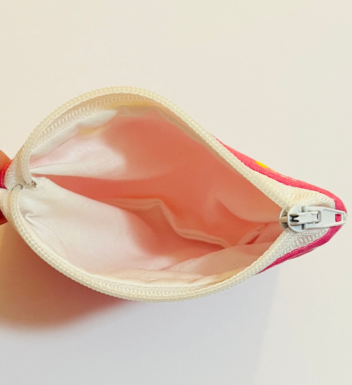 Pink and Yellow Banana Printed Coin Purse - Etsy