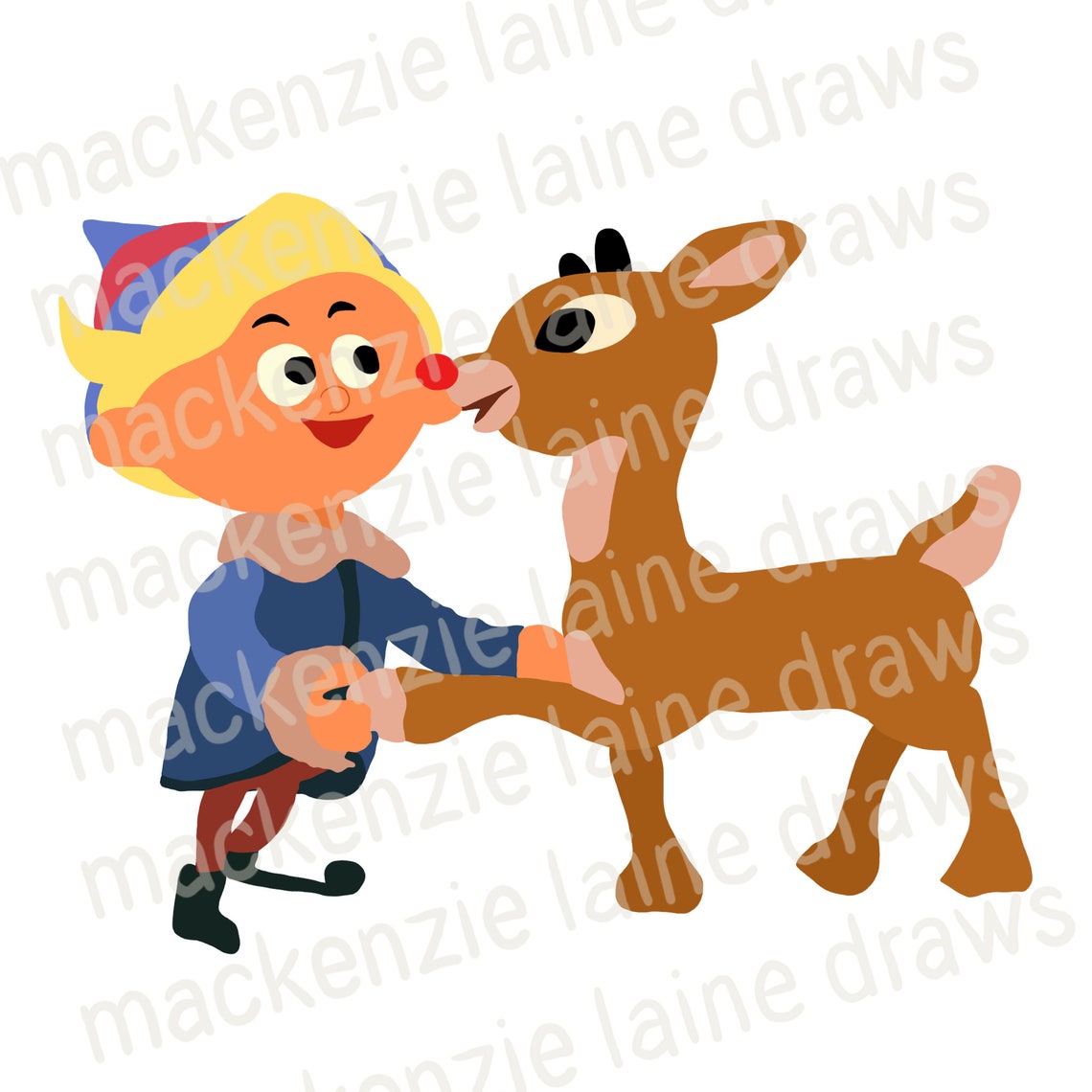 Rudolph Reindeer SVG PNG JPG Bundle, Cricut Christmas Cut File (digital ...