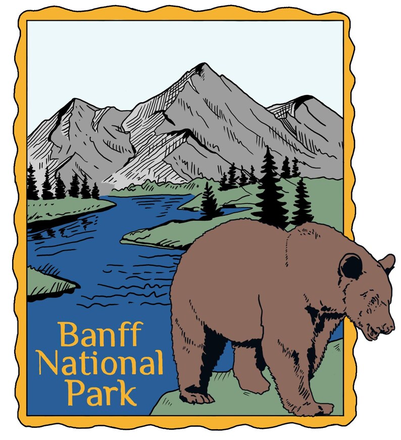 Banff National Park Sticker - Etsy