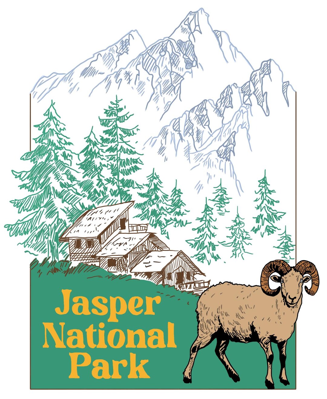 Jasper National Park Sticker - Etsy