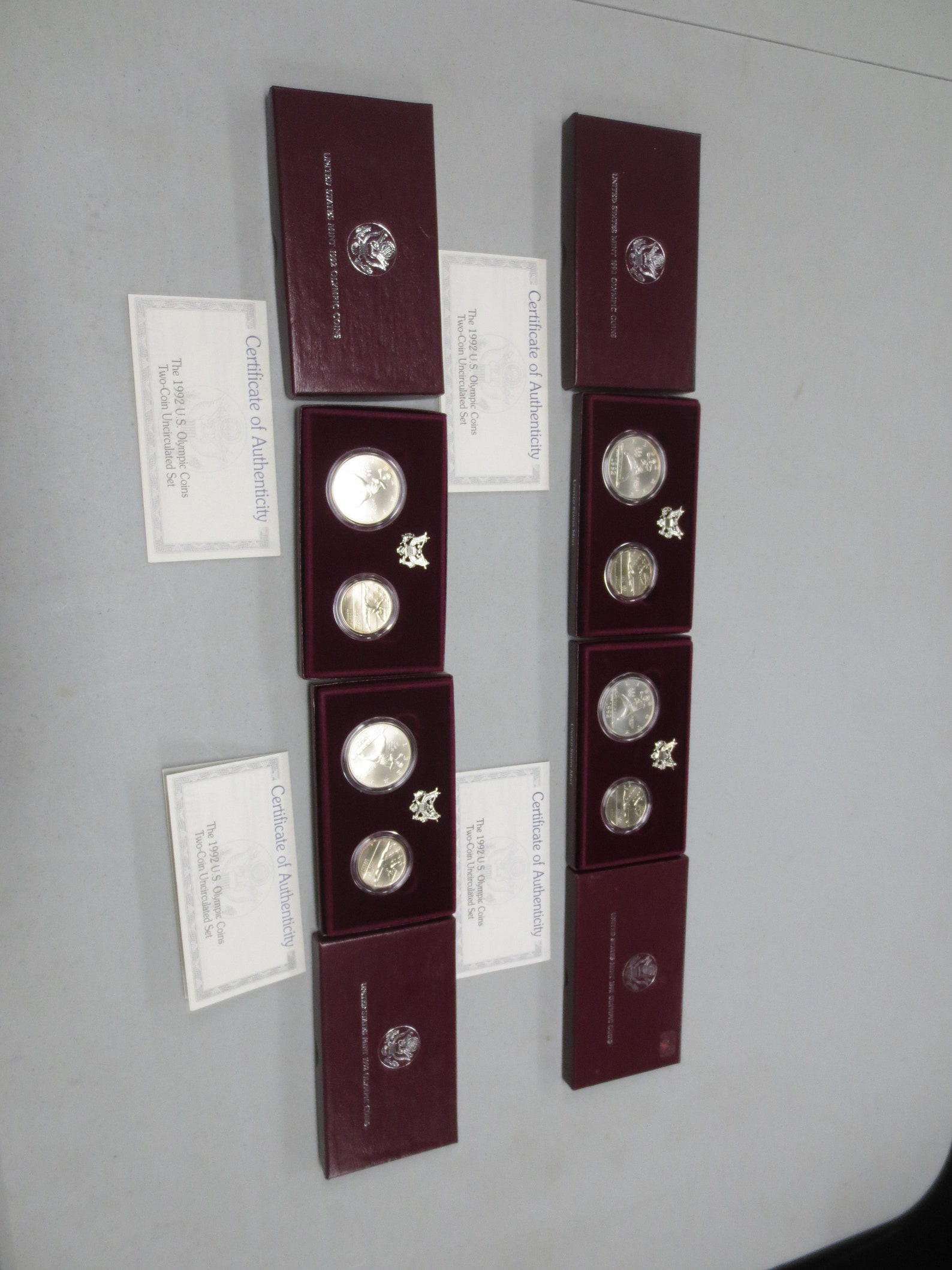 1992 U.S. Olympic Coins 2-coin UNCIRCULATED Commemorative Set - Etsy
